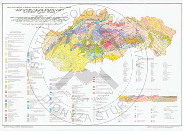 Tektonicka mapa SR – Štátny geologický ústav Dionýza Štúra