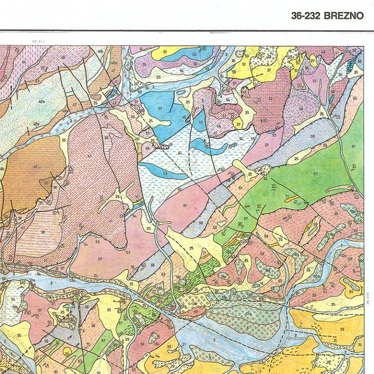 Základná geologická mapa ČSSR (1 : 25 000): Brezno (list 36-232 ...