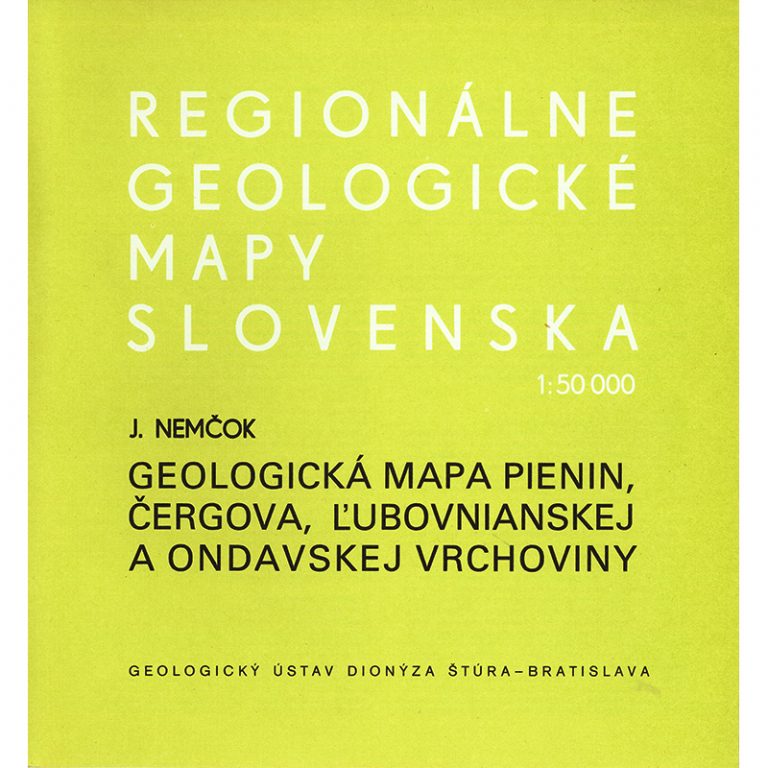 Geologická mapa Pienin, Čergova, Ľubovnianskej a Ondavskej vrchoviny ...