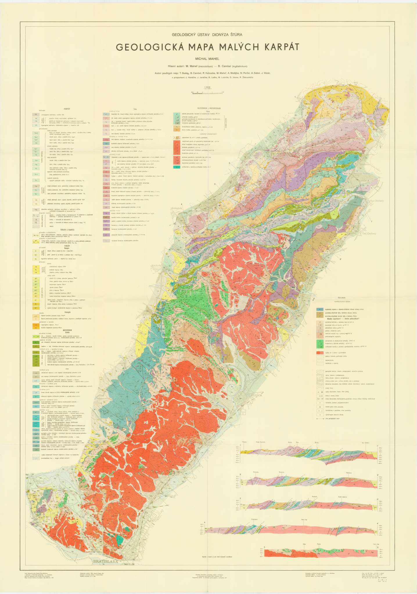 1 – Geologická mapa Malých Karpát 1: 50 000 – Štátny geologický ústav ...